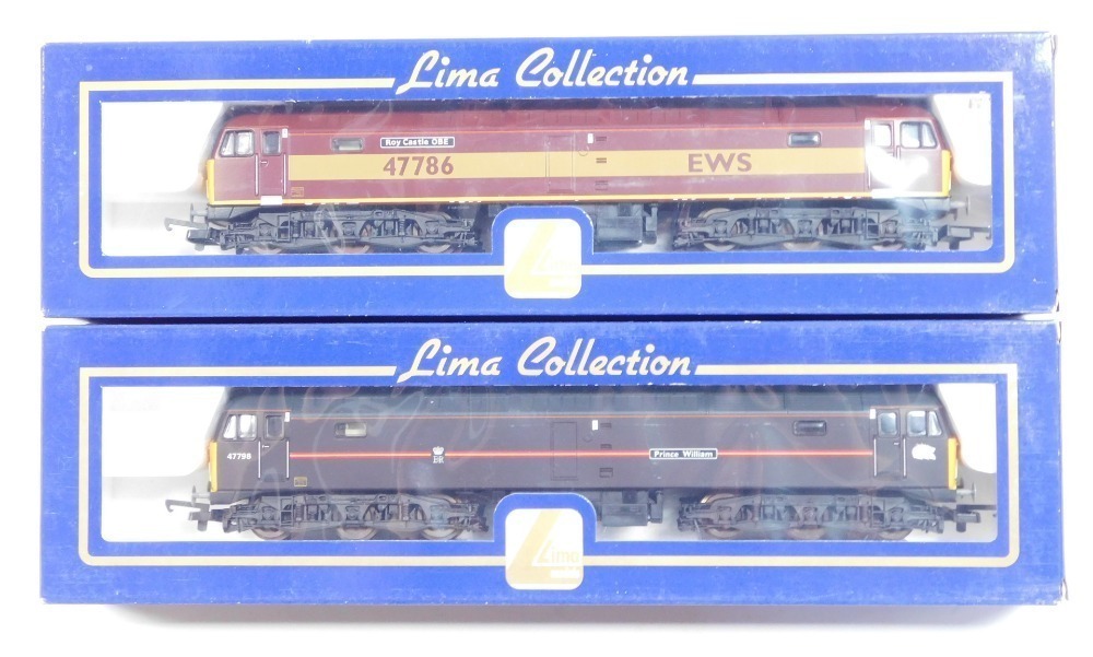 Lima Models OO gauge Class 47 locomotives, comprising 47798 Prince ...