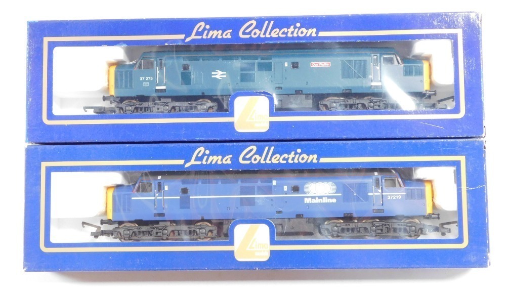 Lima Models OO gauge Class 37 locomotives, comprising 37275 Oor Woolie ...