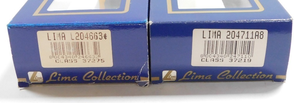 Lima Models OO gauge Class 37 locomotives, comprising 37275 Oor Woolie ...