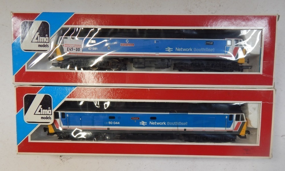 Lima Models OO gauge Class 47 and Class 50 locomotives, comprising ...