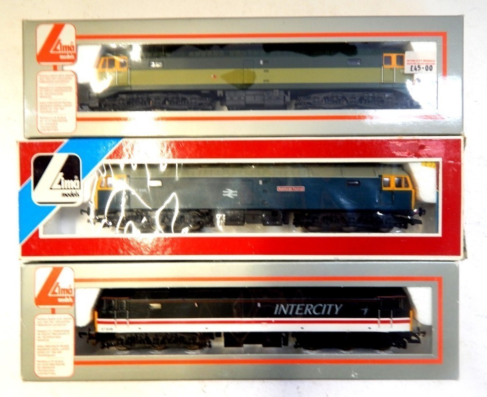 Lima Models OO gauge Class 47 locomotives, comprising 47838, Intercity ...