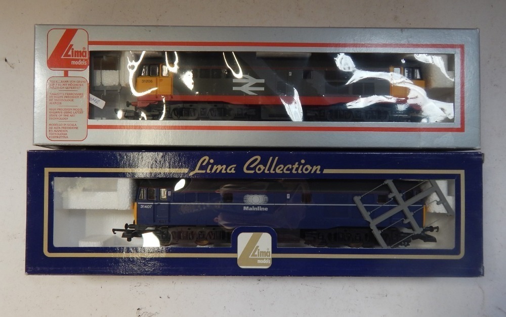 Lima Models OO gauge Class 31 locomotives, comprising 31206, BR ...