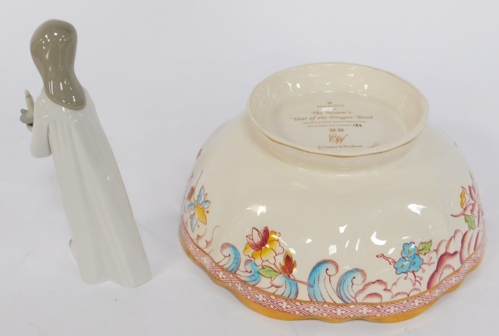 A Masons Ironstone Mason's Year of the Dragon bowl, limited edition 121 ...