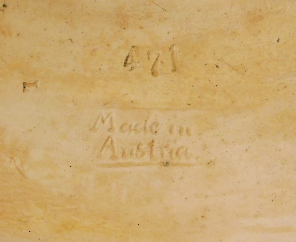 An early 20thC Austrian pottery vase, in the manner of Capodimonte, of ...