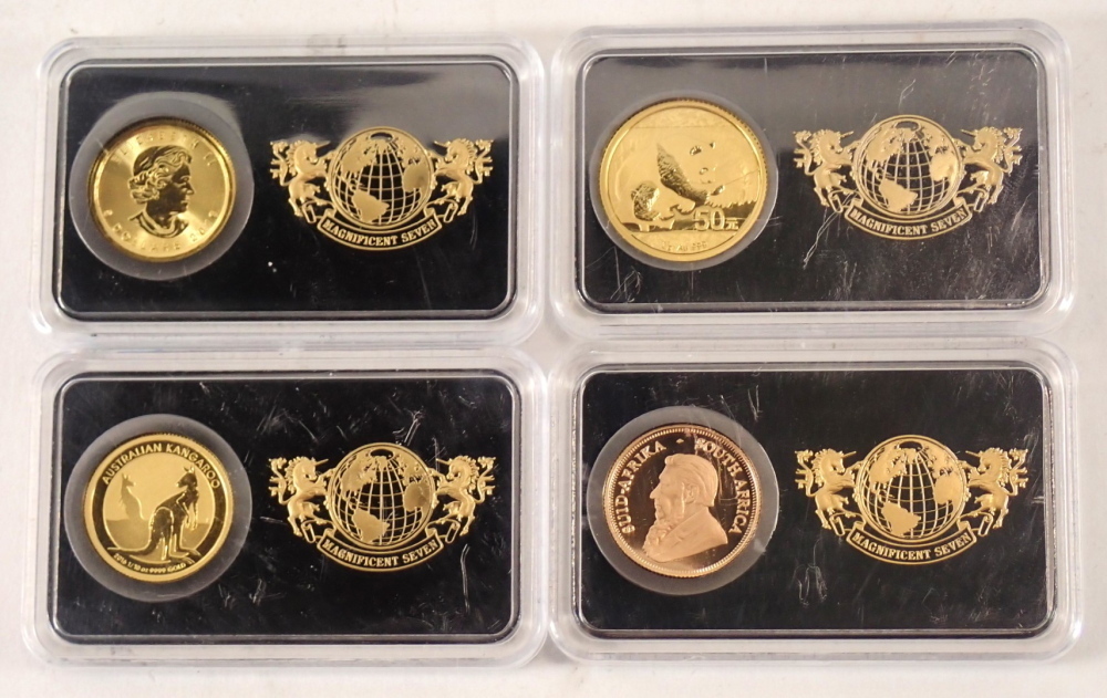 The London Mint Office Magnificent Seven coin set, comprising a 2016 ...