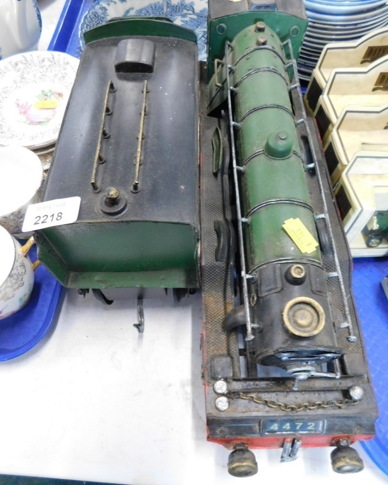 An LNER locomotive model, number 4472, The Flying Scotsman.