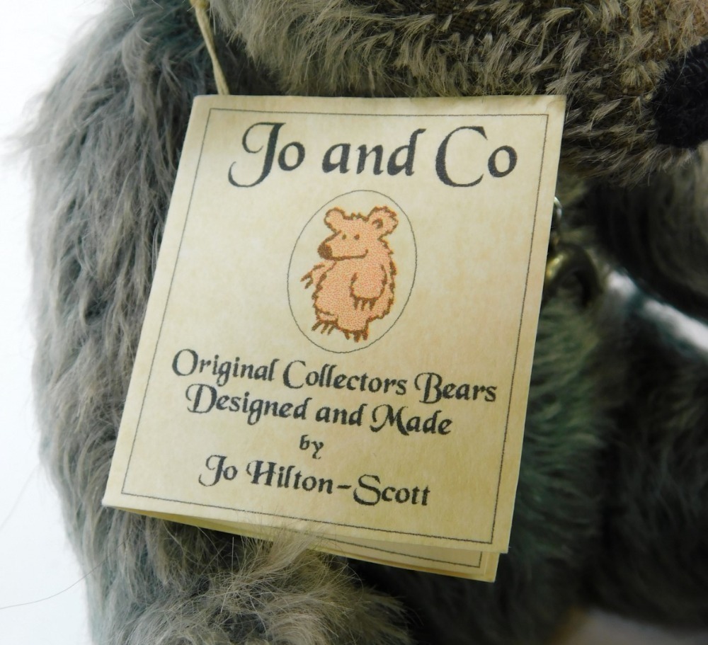 Eight mohair Teddy bears, brands to include Joe and Co, Greetwell Bears ...