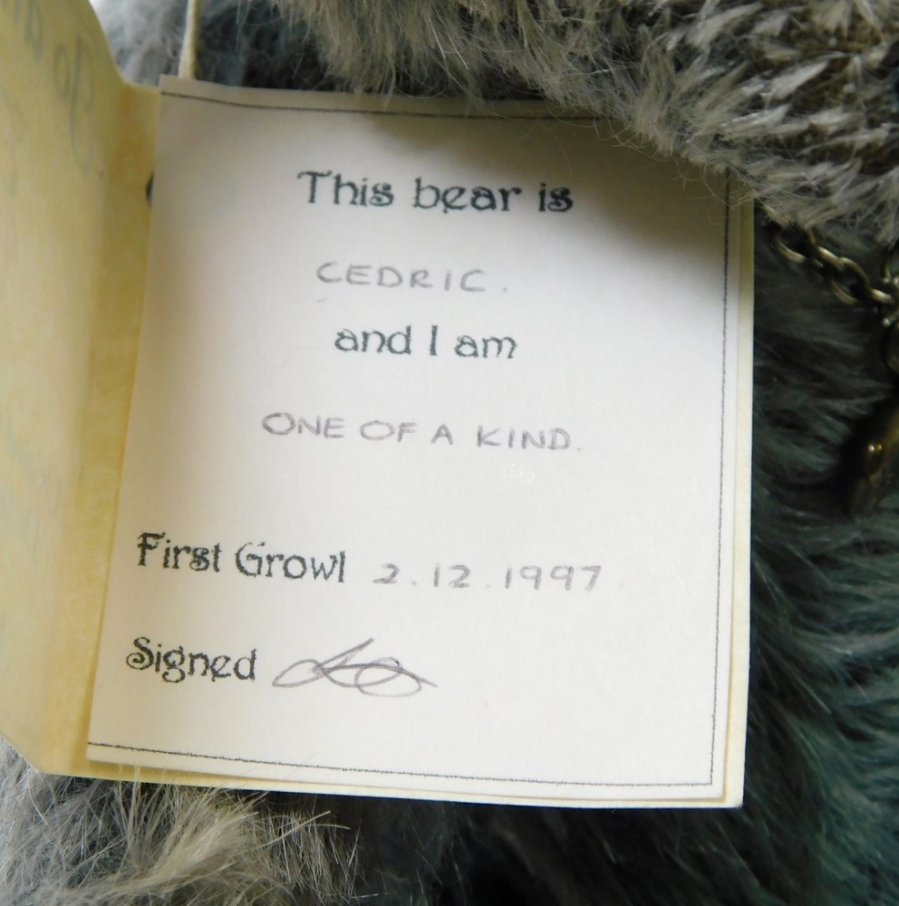 Eight mohair Teddy bears, brands to include Joe and Co, Greetwell Bears ...