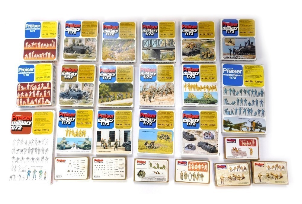 Preiser military 1:72 and 1:87 scale figure sets, to include Luftwaffe ...