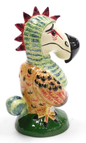 A Lorna Bailey pottery figure of a crying Dodo, it's wings cuffed ...
