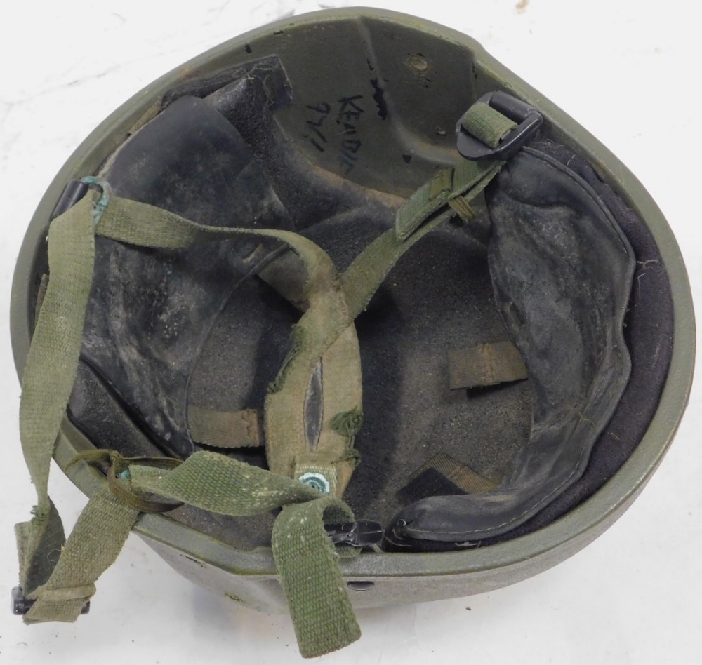 A British Army M6 Helmet and a Nato GS MK6 Helmet, (2)