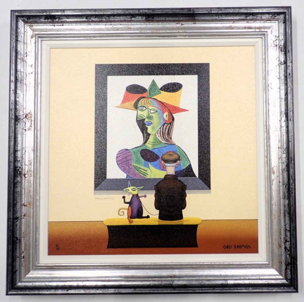 Chris Chapman (20thC). Pablo Pissaco, artist signed limited edition ...