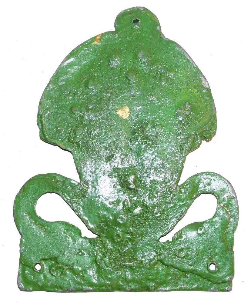 A replica fire mark for Worcester, painted lead, (Addis Ref 27A ...