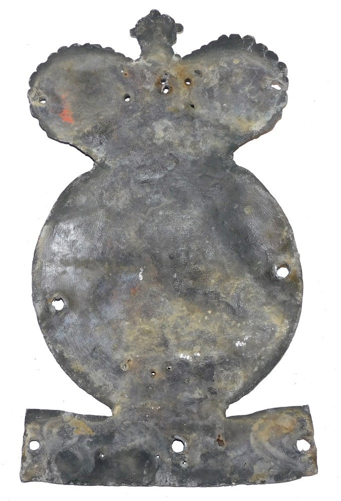 A fire mark for Royal Exchange, lead, (Addis Ref 10A(ii)), policy ...