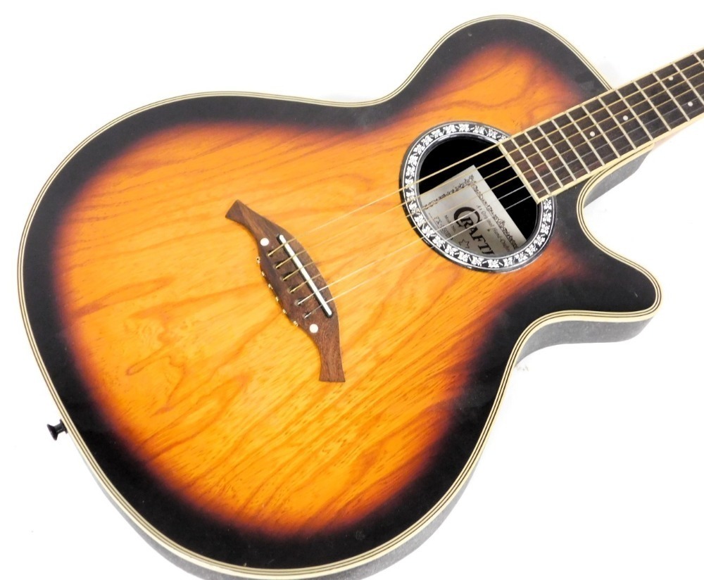 A Crafter electric acoustic guitar, model no. FX-550-EQ, serial no ...