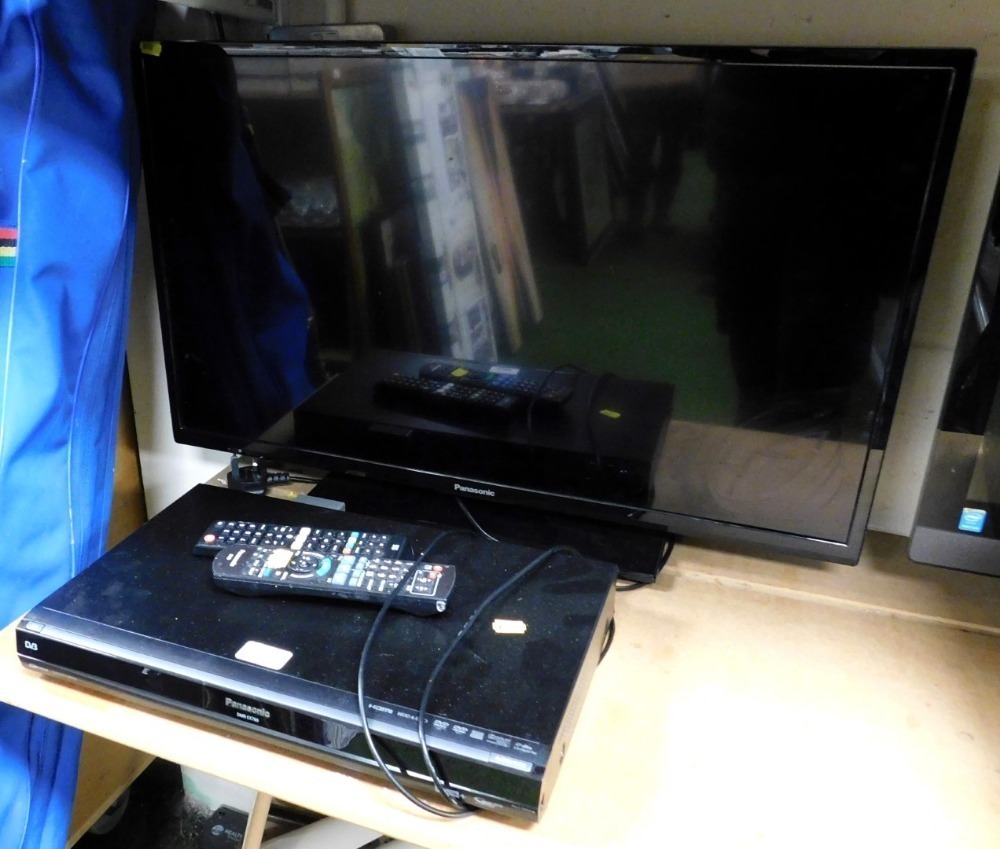 A Panasonic 32 widescreen television, model no. TX32C300B, and a ...