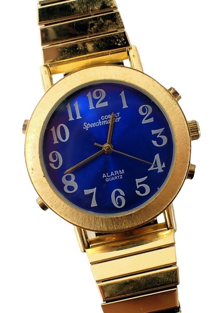 A Speedmaster Cobalt W3 talking alarm watch, with a blue finished ...