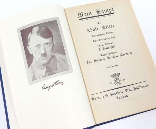 Adolf Hitler. Mein Kampf, reprinted October 1939 English translation.