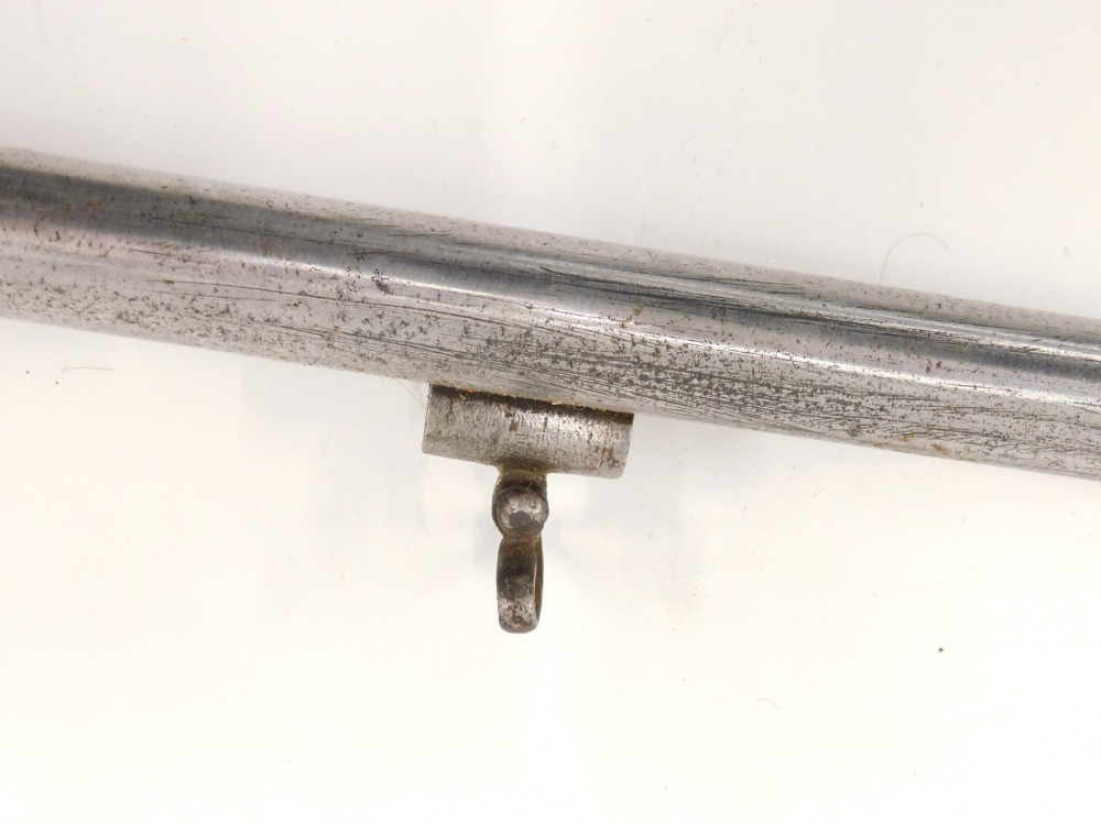 A 19thC Continental double barrel hammer action sporting gun, with ...