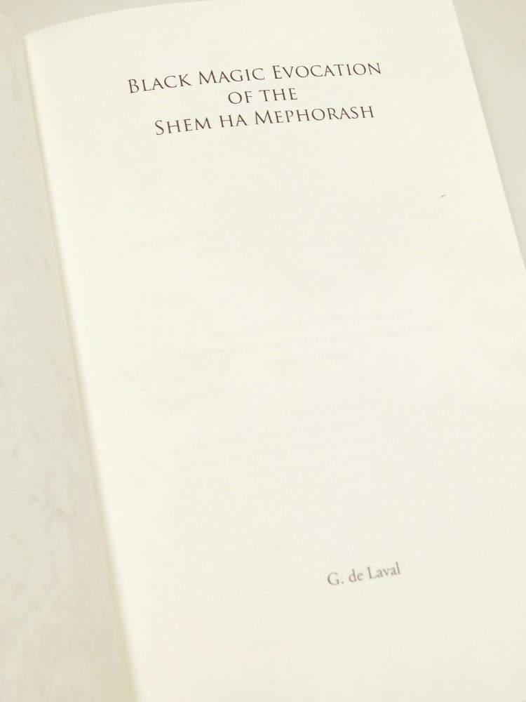 Laval (G de). Black Magic Evocation of The Shem Ha Maphorash, first limited edition 15/50 ...