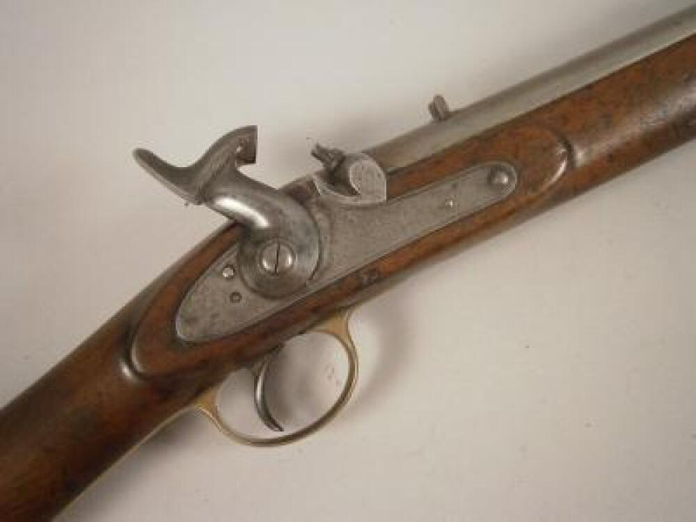 A Victorian flintlock rifle with short barrel
