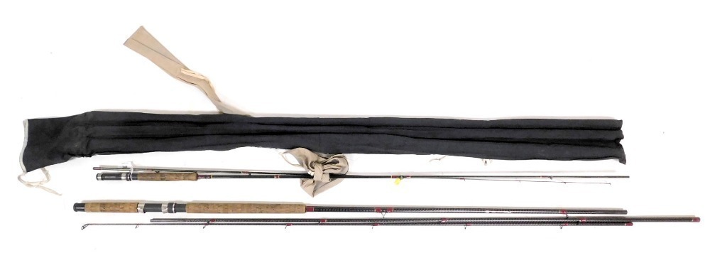 A Silstar GT 3783-420 Traverse X salmon fly rod, three piece, fourteen ...