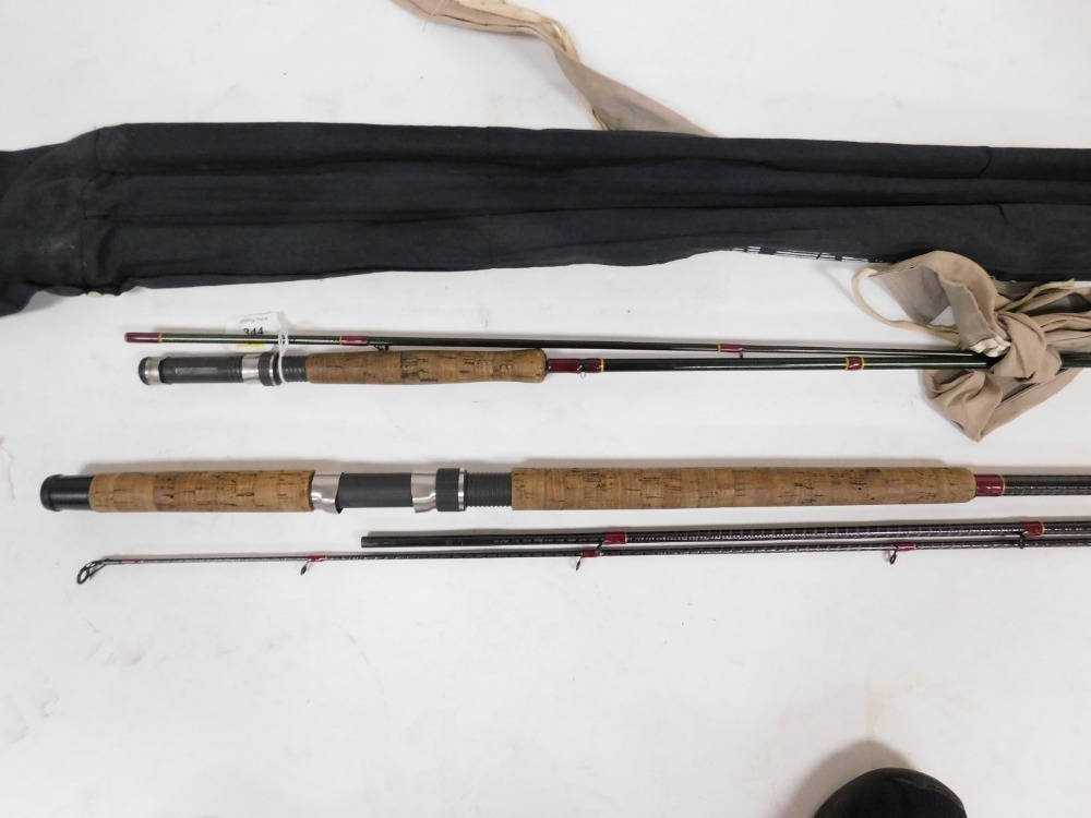 A Silstar GT 3783-420 Traverse X salmon fly rod, three piece, fourteen ...