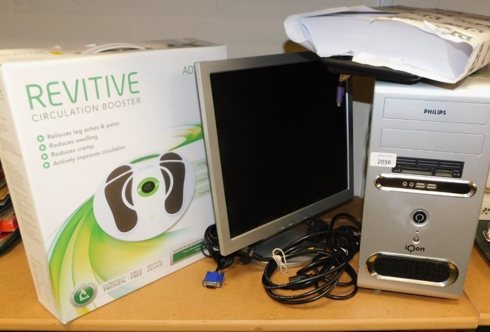 A Revitive circulation booster, Phillips Icon computer hard drive ...