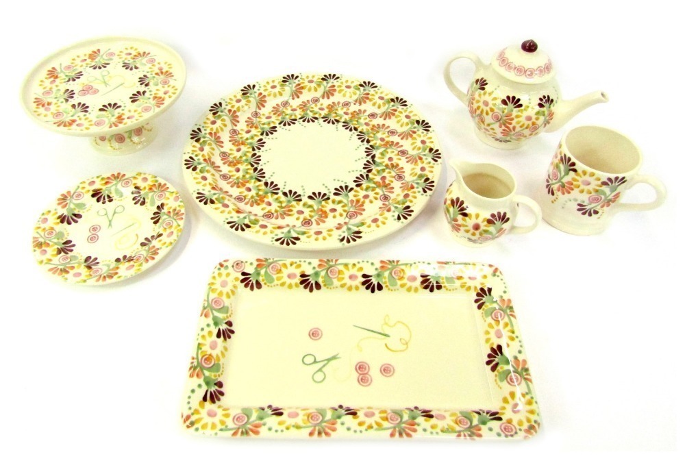 A group of Emma Bridgewater Sewing Design pattern pottery, comprising ...