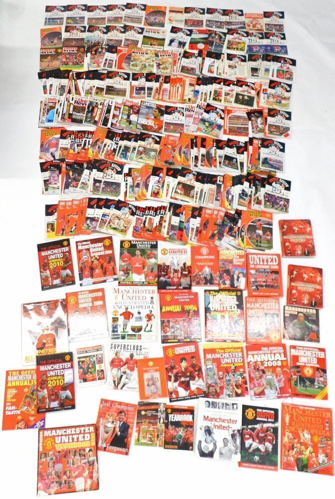 A large quantity of Manchester United review football programmes, 1970s ...