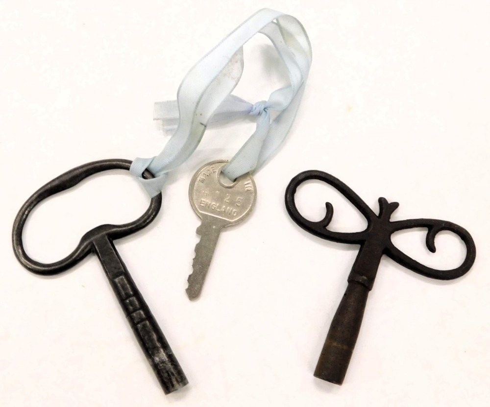 A 19thC walnut cased drop dial wall clock, with barley twist column ...