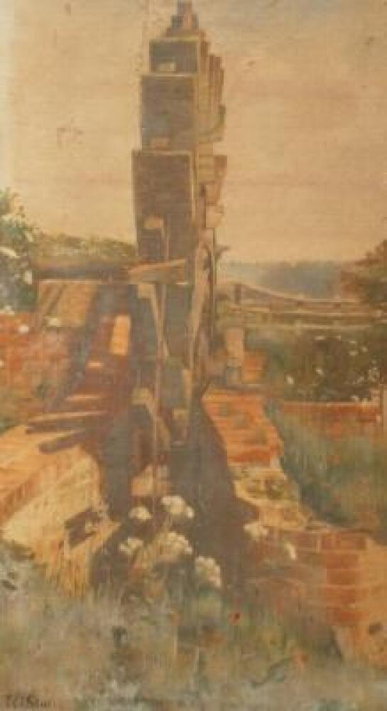 Terence George Storey (19th/20thC). Waterwheel