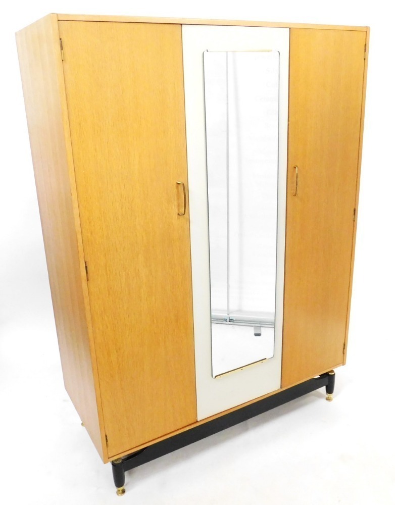 A mid century vintage G-Plan oak and white painted bedroom suite ...