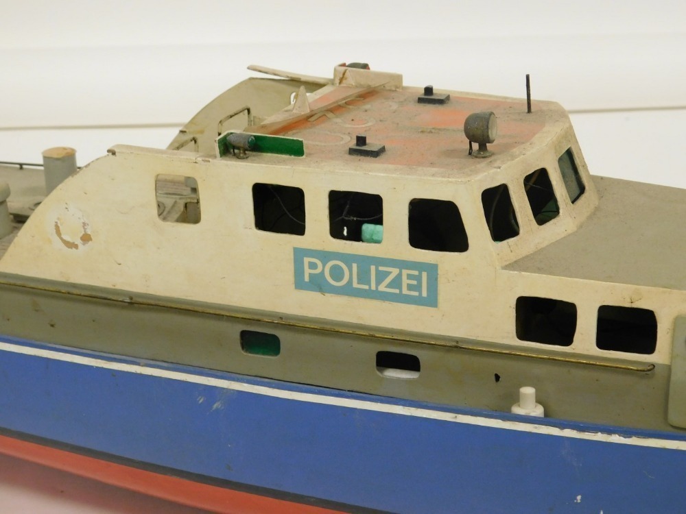 A Hegi remote control model of a German police launch Helgoland ...