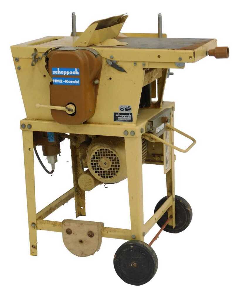 A Scheppach planing machine, HM2 Kombi, with operating instructions.
