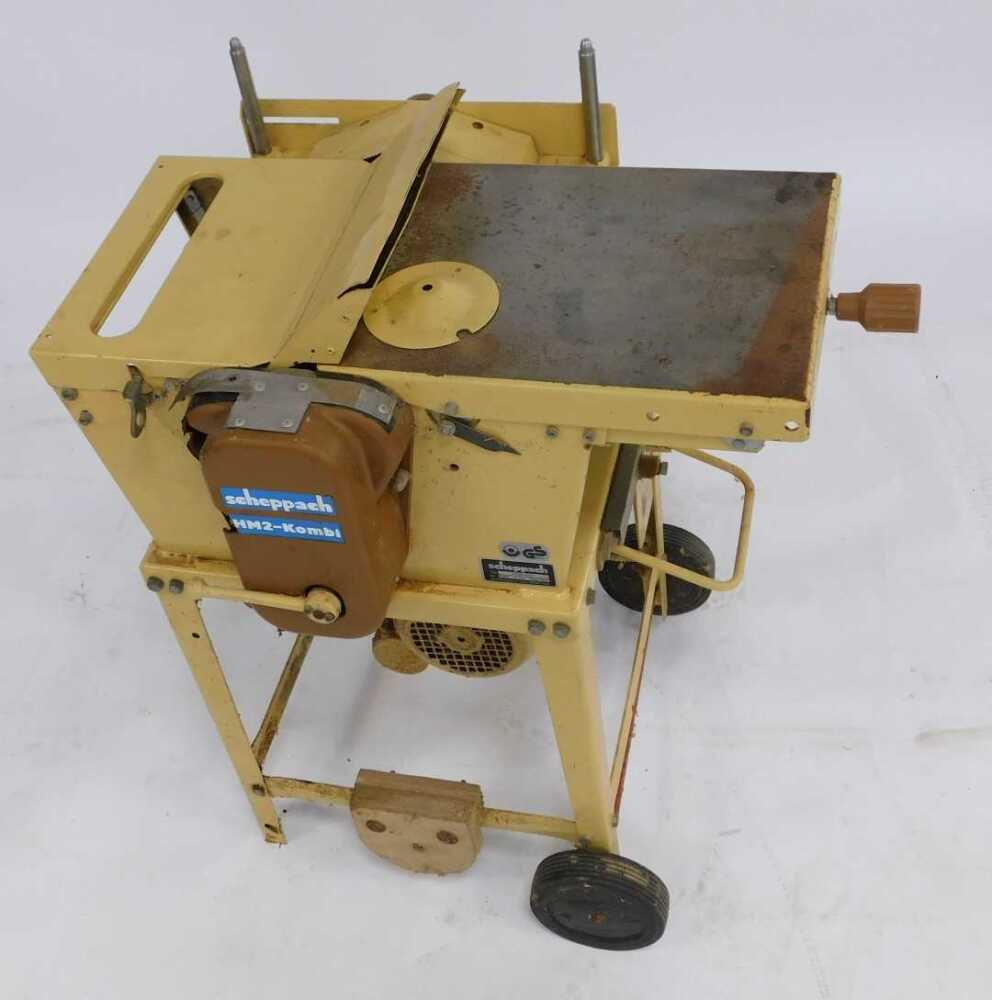 A Scheppach planing machine, HM2 Kombi, with operating instructions.