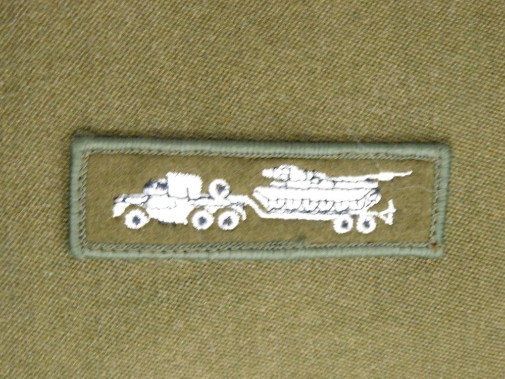 An Army Corporal tank transporter driver's No.2 dress uniform, 1980 ...