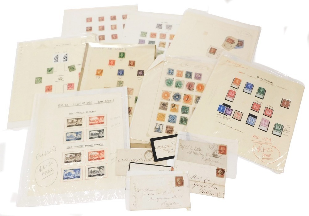 Philately. Postage stamps, Victorian penny reds, perforated and ...