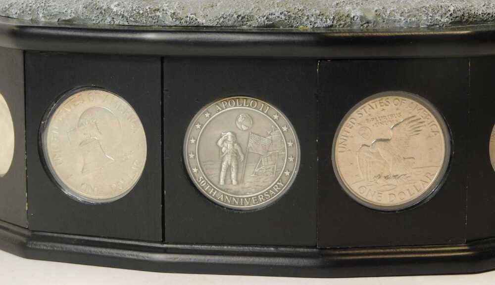 A Danbury Mint Apollo 11 Moon Landing 50th Anniversary coin collection ...