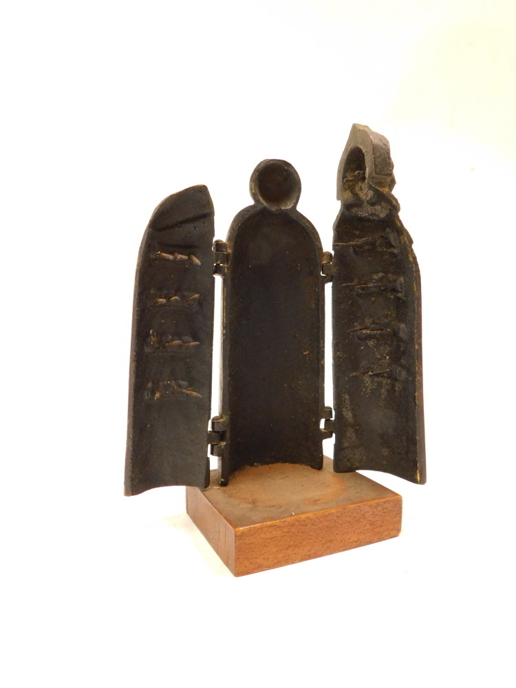 A late 19th/early 20thC cast metal model of The Iron Maiden torture ...