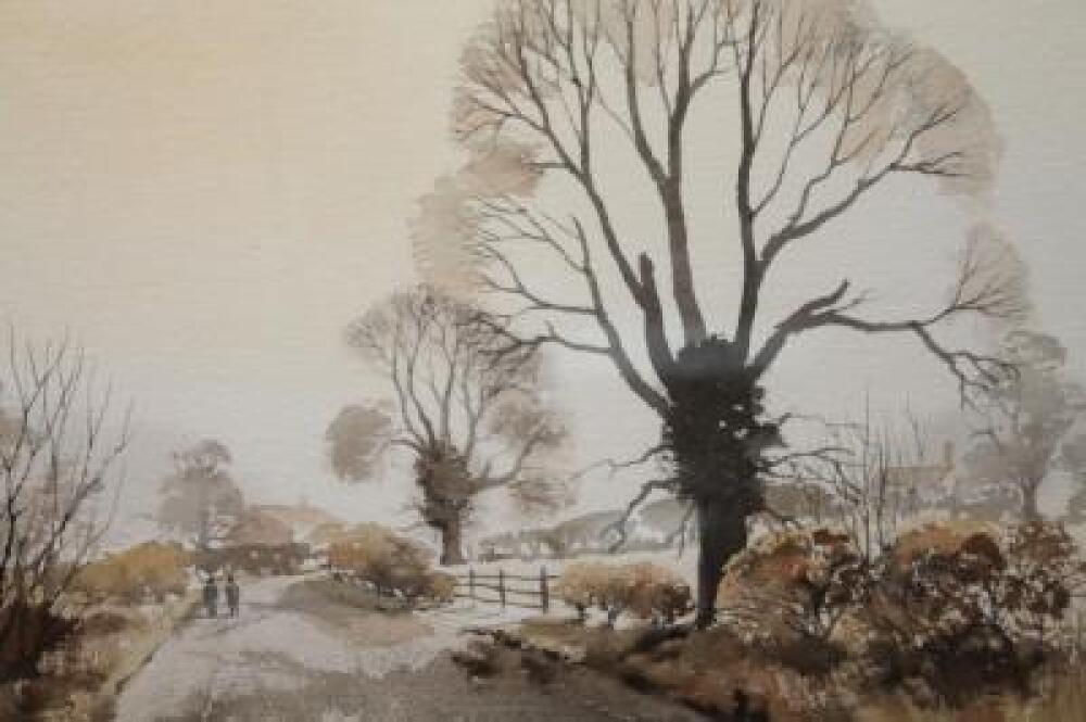 Two watercolour drawings by Tony Garner