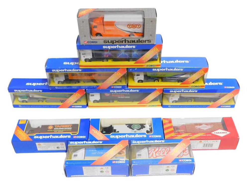 Corgi diecast rigid trucks and tractor and trailer units, including ...