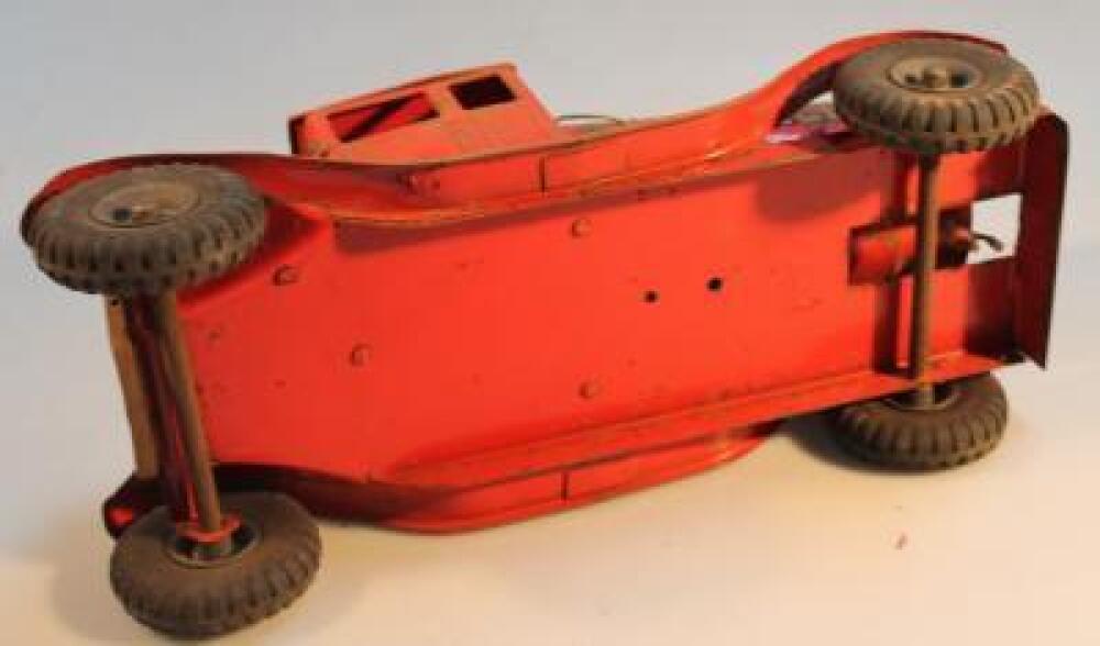 A mid 20thC Tri-ang Shell Motor Spirit fuel tanker