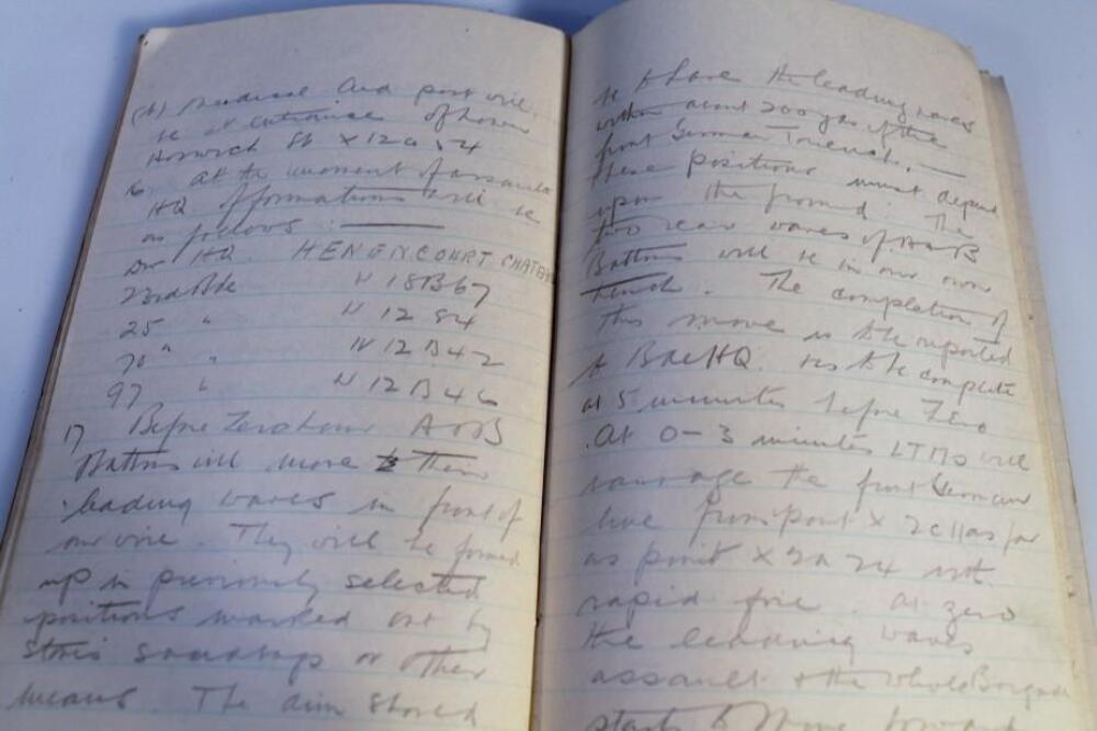 A WWI handwritten diary