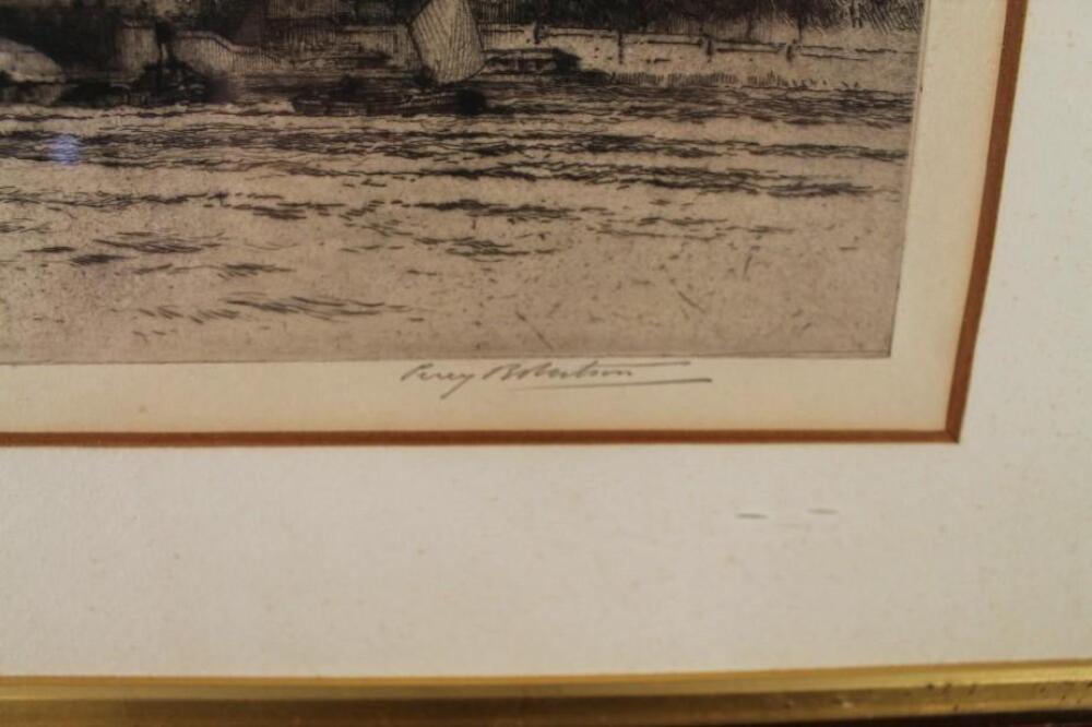 Percy Robertson (1869-1934). Thames before Big Ben and Houses of ...