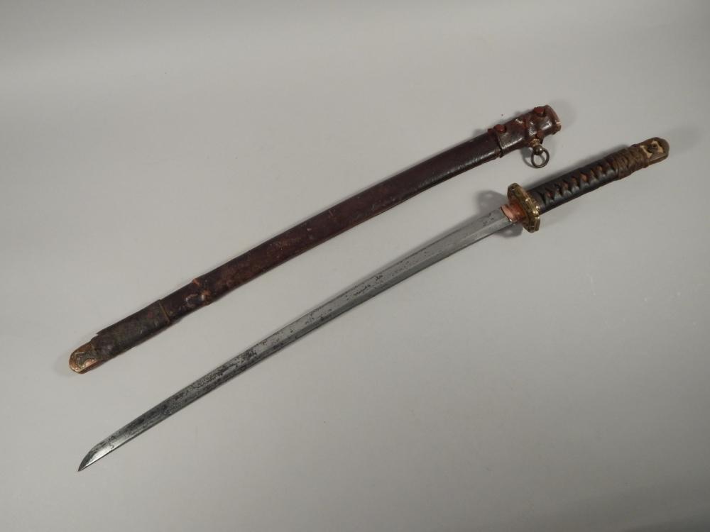 A Japanese World War II Officer's samurai sword