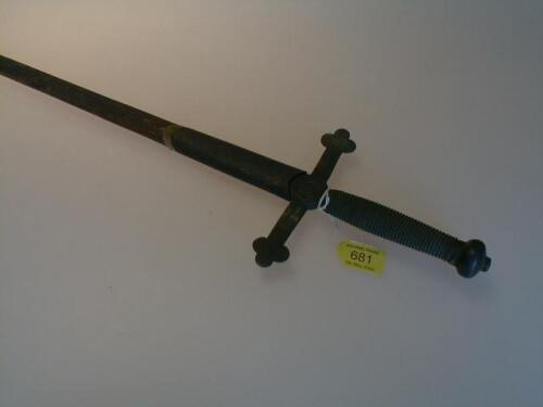 A Scottish cruciform rapier