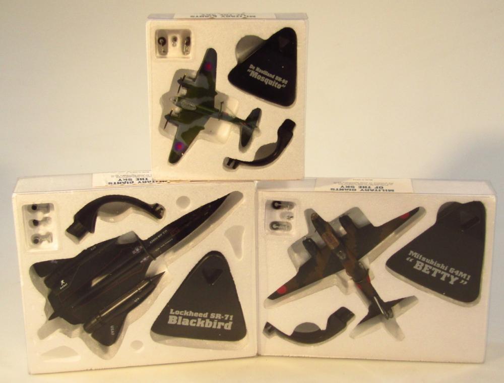 A Scale model die-cast Military Giants Of The Sky Lockheed SR-71 blackbird