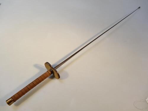 A late 19thC fencing foil sword