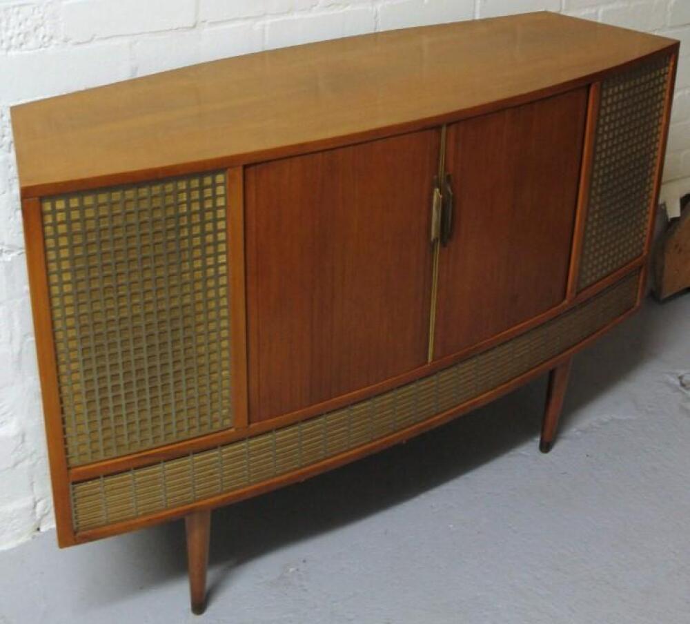 A 1960's retro Decca radiogram music system
